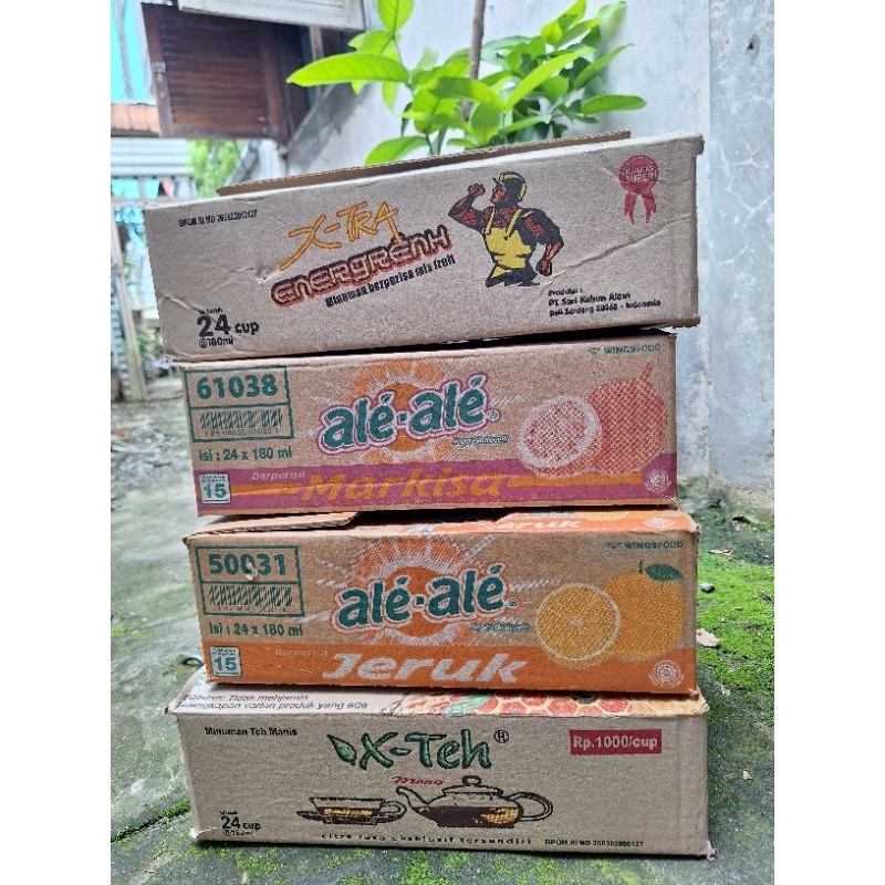 Jual Kardus Bekas Minuman Cup Ale Ale, Teh Rio, Xtea dan Sejenisnya ...