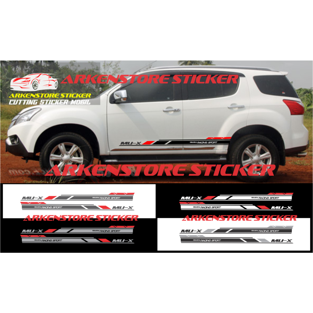 Jual Sticker isuzu mux sticker stiker mobil mux sticker list mux ...