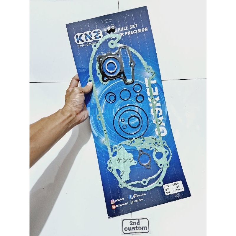 Jual Paking full set Honda Genio 110 FI Injeksi matik matic fullset komplit repair kit blok head ...