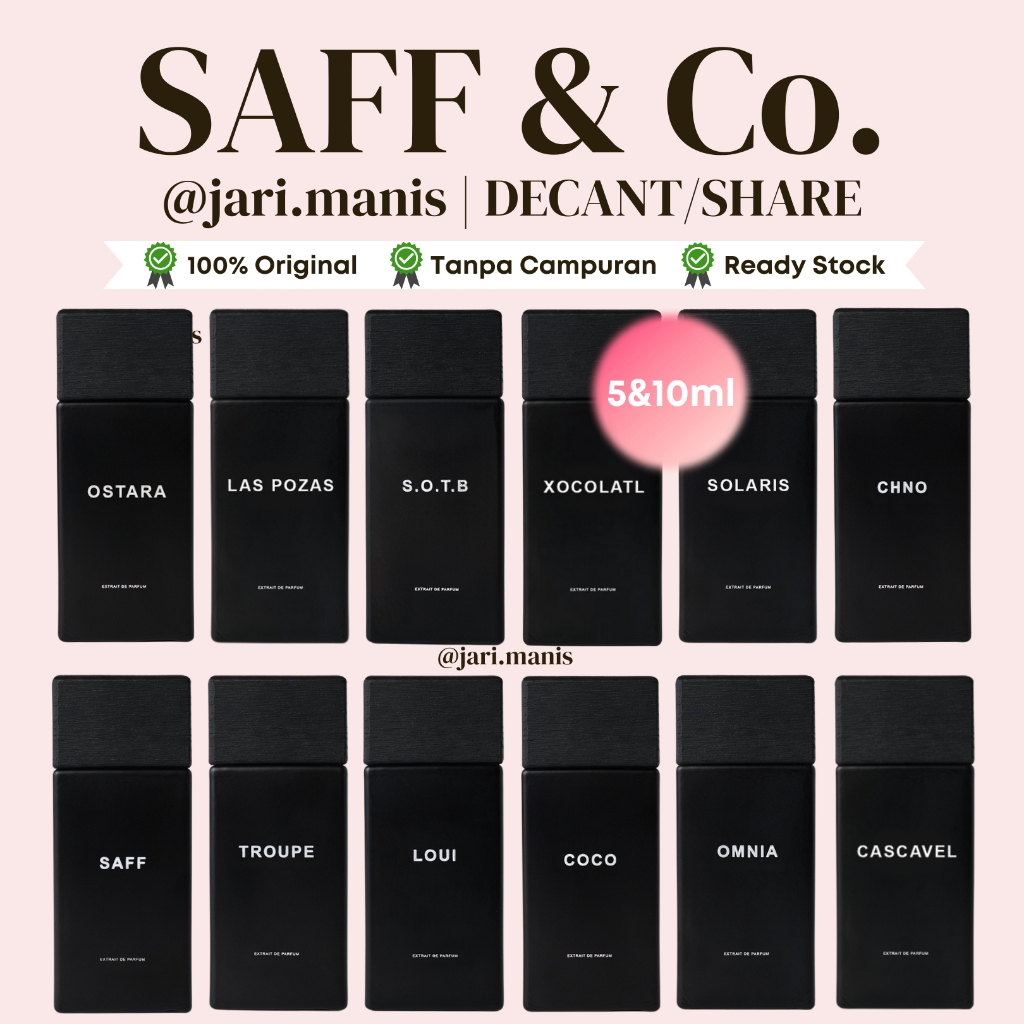Jual decant share Saff & Co 5ml Morfosia irai leima annabel lee sotb ...