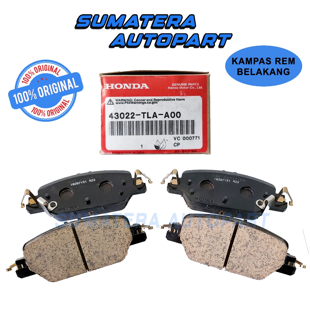 Jual Kampas Rem Original Honda Kampas Rem Belakang Honda Crv Rw Turbo ...