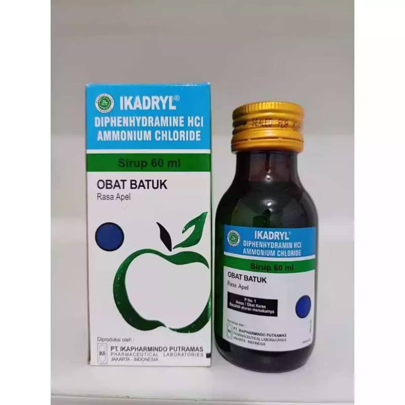 Jual Ikadryl Sirup 60ml - Obat batuk rasa apel | Shopee Indonesia