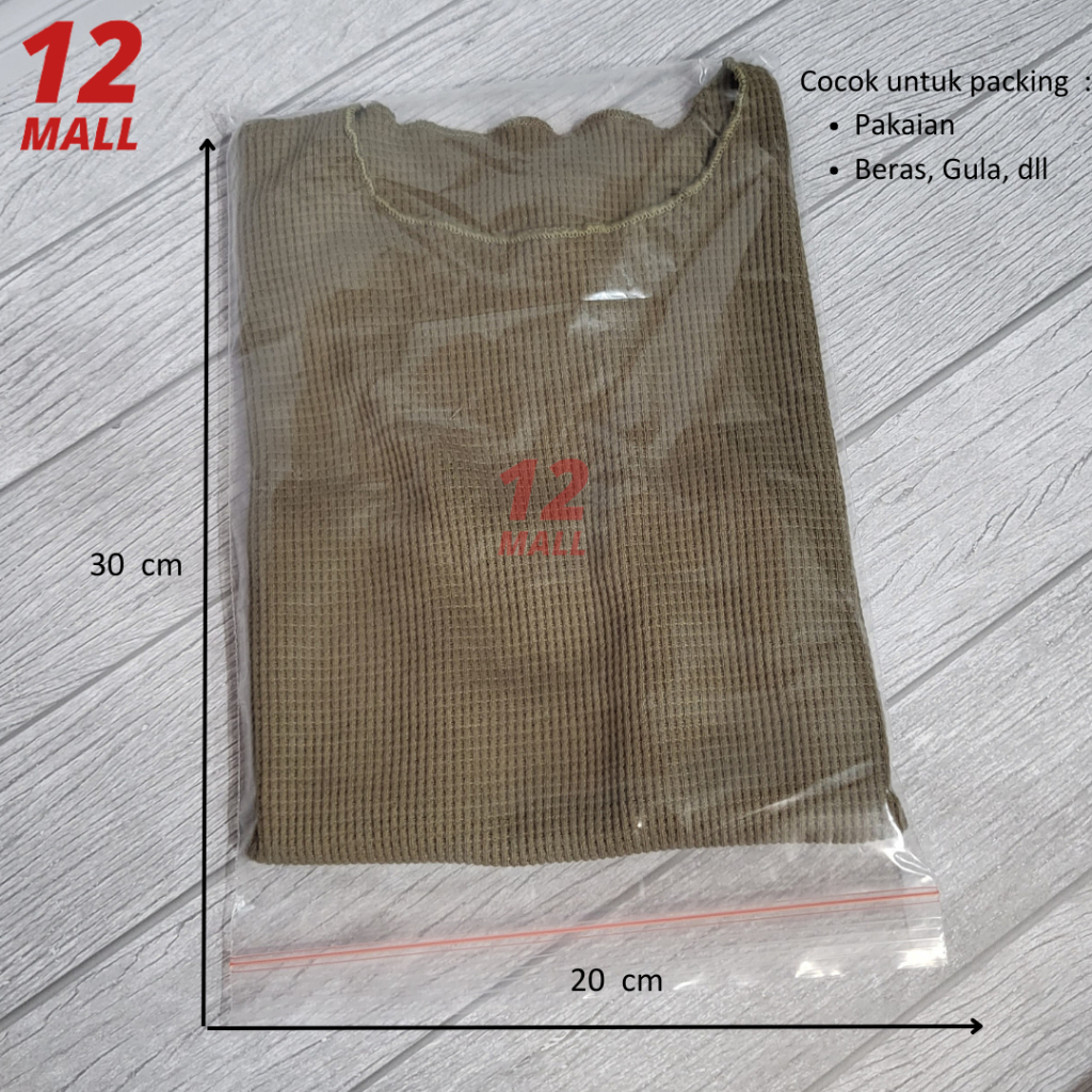 Jual 20x30 CM - Plastik Klip Ziplock Bening isi 100PCS Ukuran Sedang ...