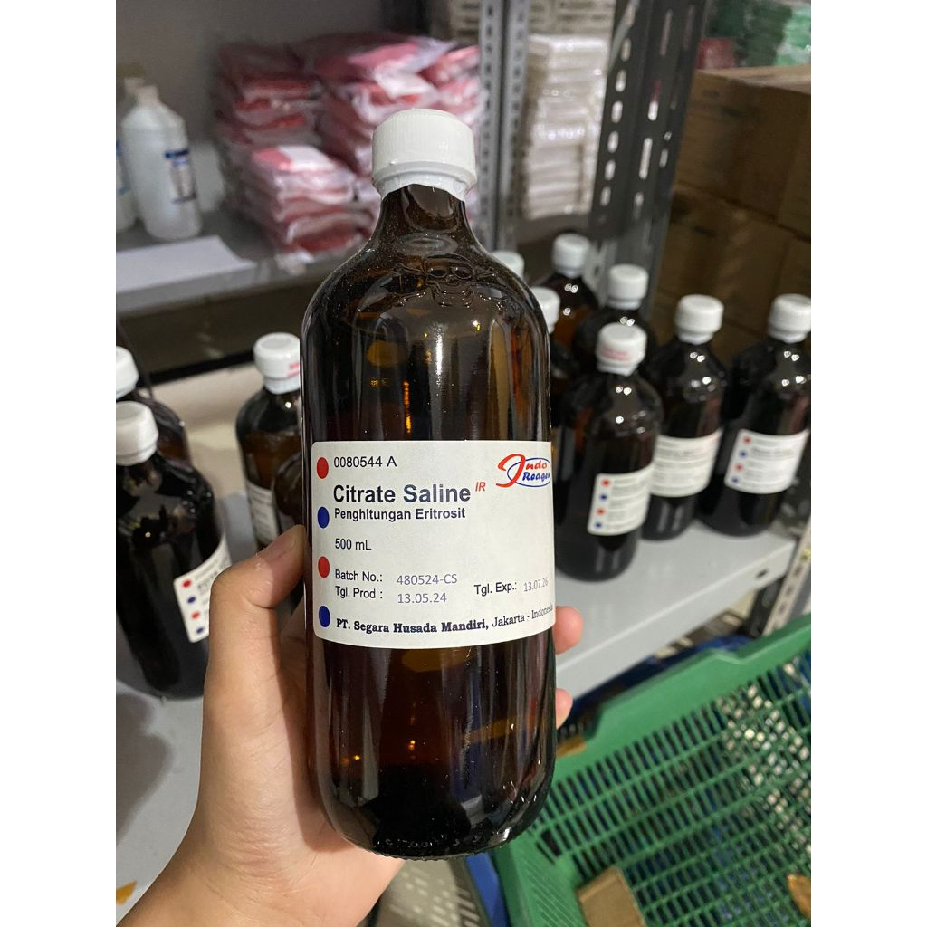 Jual Larutan Citrat Saline/Hayem Kemasan isi 500ml Indoreagen | Shopee ...