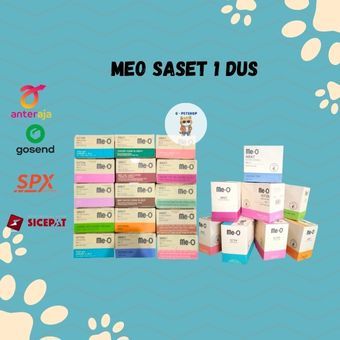Jual MEO SASET 1 BOX ISI 12pcs ME-O POUCH Wet Cat Food Meo Kitten Adult ...