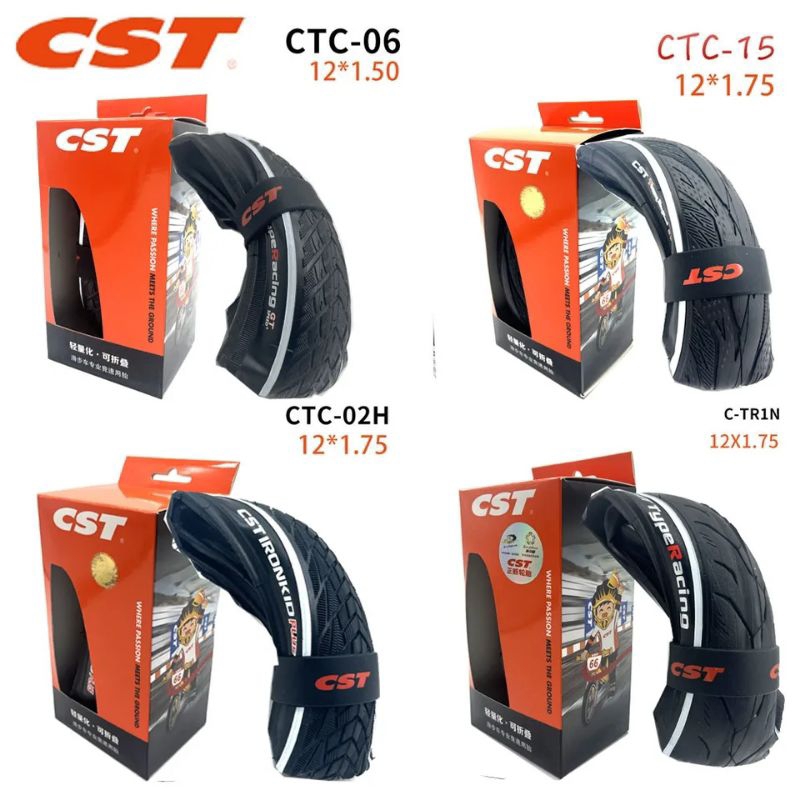 Jual Ban CST Type Racing GT Speed Team Limited GT Grip+ Ironkid Plus Pushbike Balance Bike 12 ...