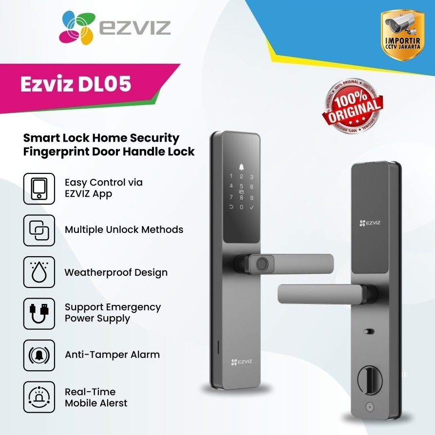 Jual EZVIZ CS-DL05 SMART FINGERPRINT LOCK - ICJ | Shopee Indonesia