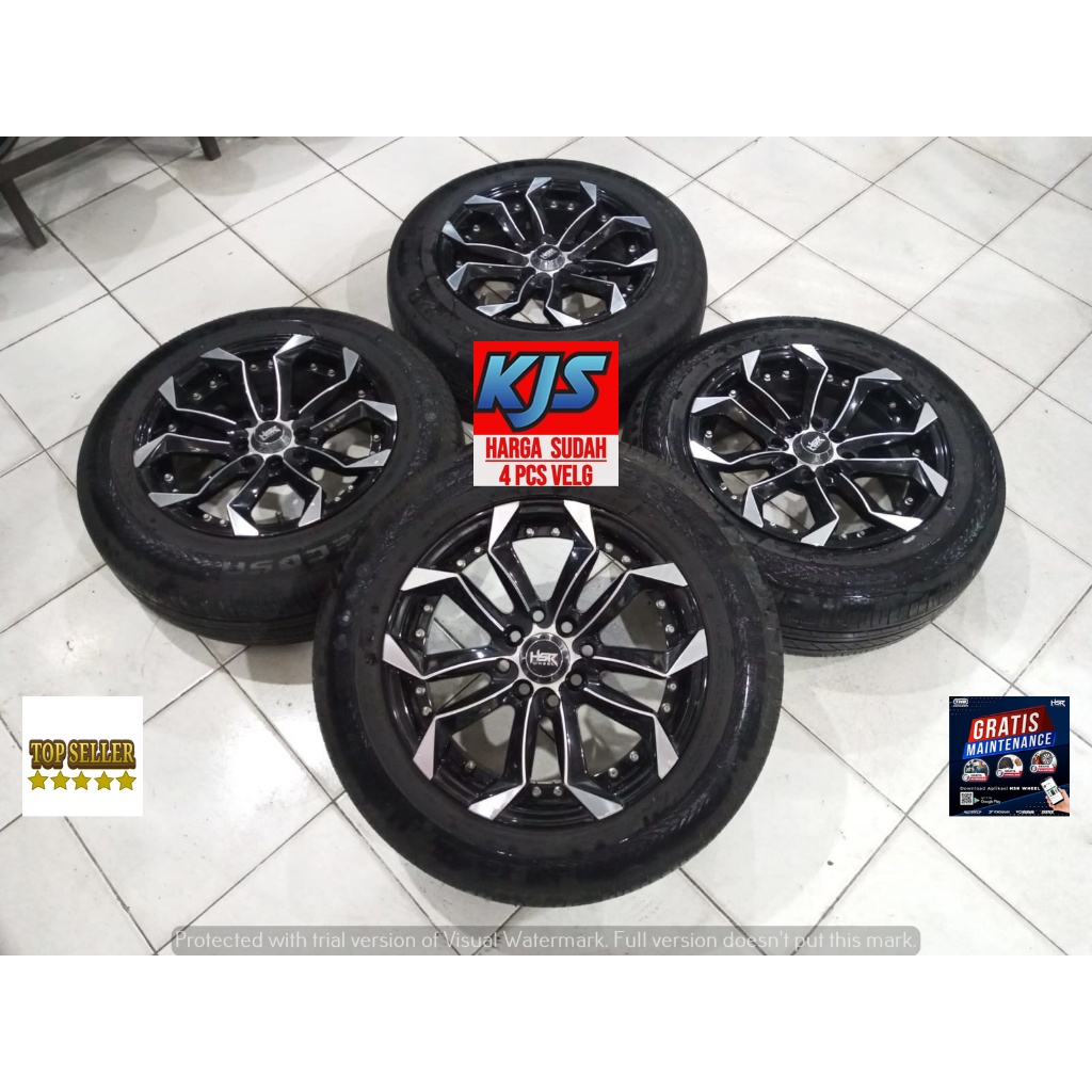Jual Velg Racing Bekas R15 HSR Labang Pcd 4x100 4x114 Ban 195/65 Ring 15 Buat Avanza Xenia ...