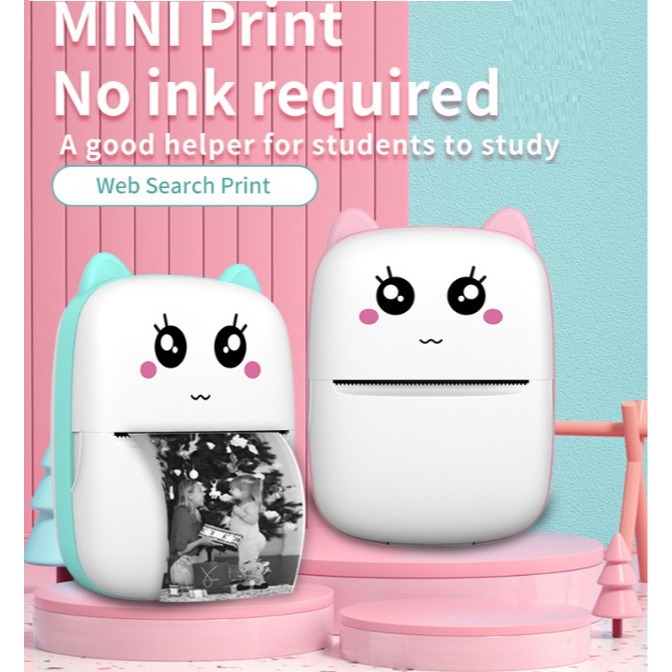 Jual SMARTCOM - Mini Printer Thermal Bluetooth 58mm Cute CAT Cetak ...