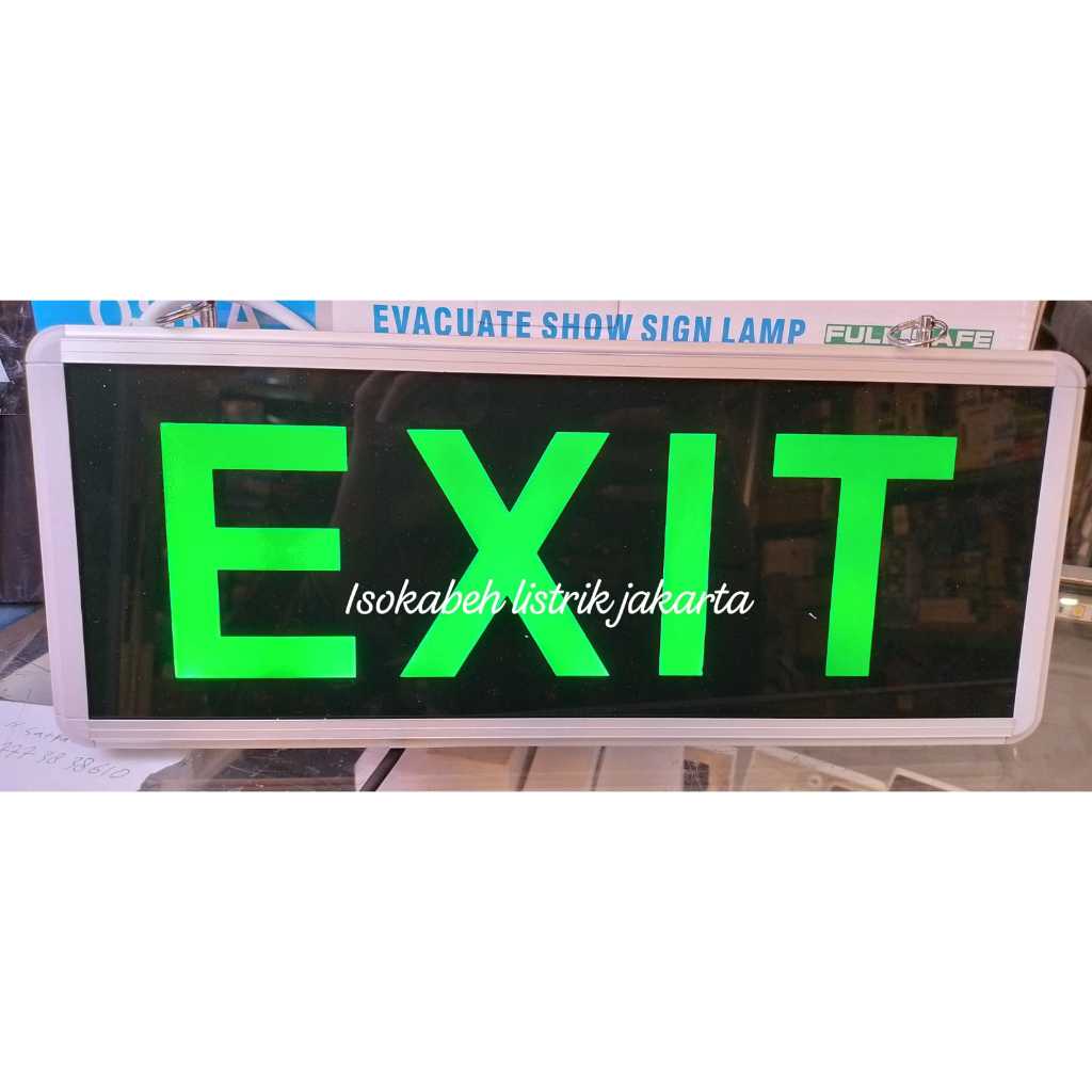 Jual Lampu Exit led 2 sisi/lampu emergency exit | Shopee Indonesia