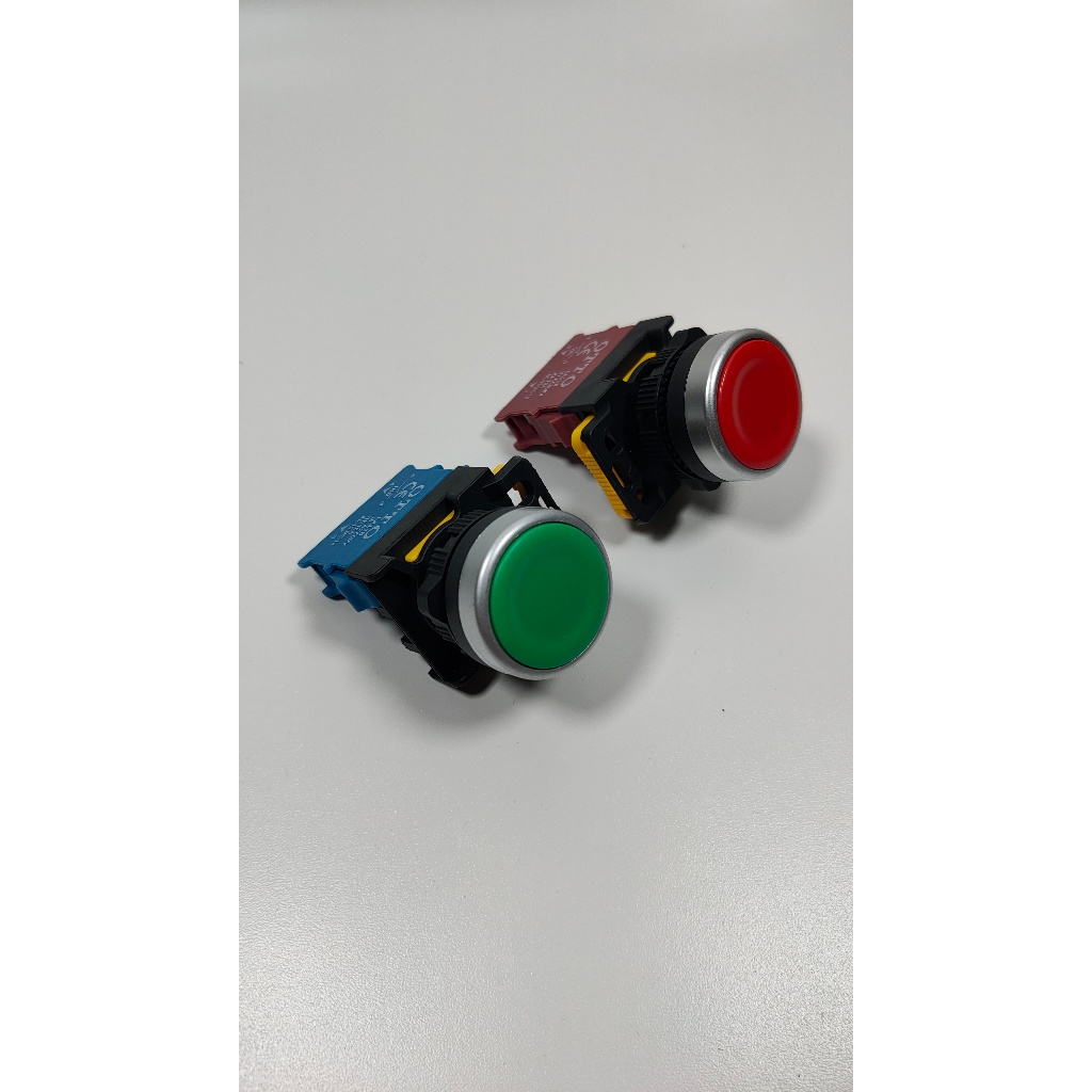 Jual PUSH BUTTON SWITCH SELF LOCKING 22MM OTTO LA118-A-01T/LA118-A-10T ...