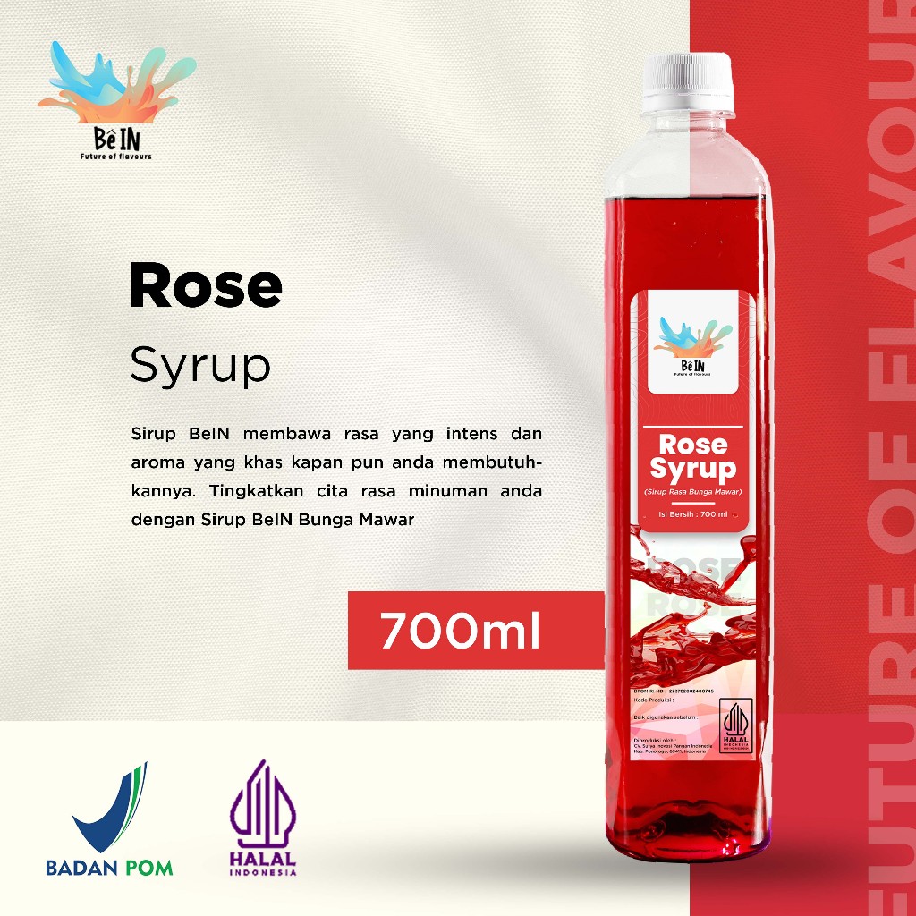Jual BeIn Rose Syrup - Sirup Mawar 700ml | Shopee Indonesia