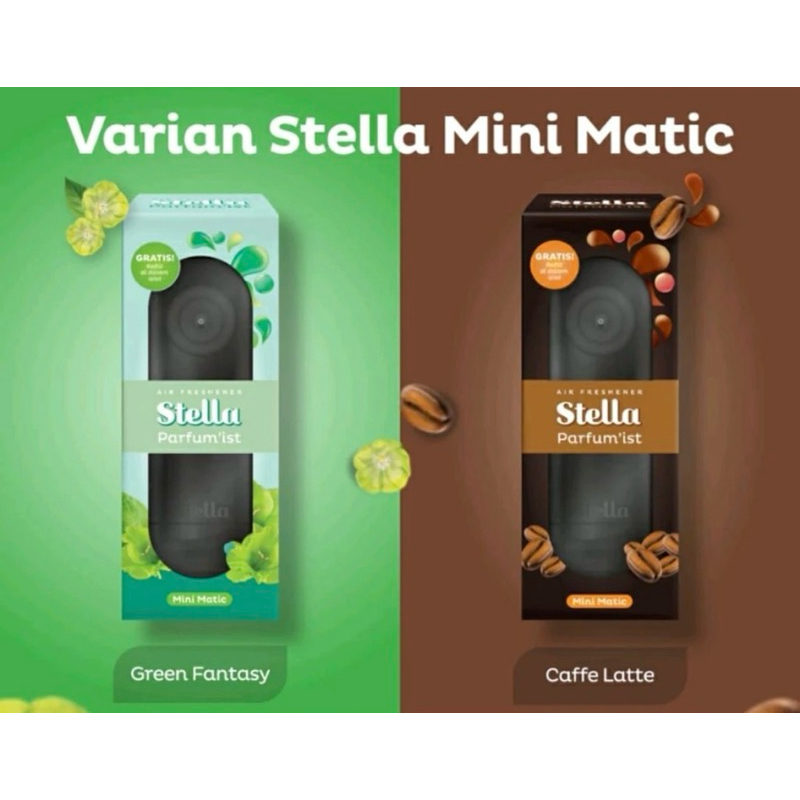 Jual STELLA MESIN MINI MATIC parfumist set free refil pengharum ruangan otomatis 40ml | Shopee ...