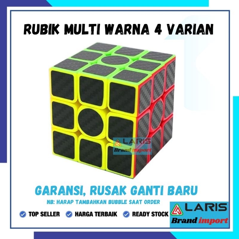 Jual (100% ORIGINAL) Rubik Magic Cube 3 x 3 x 3 - XY3568 - Mix Color ...