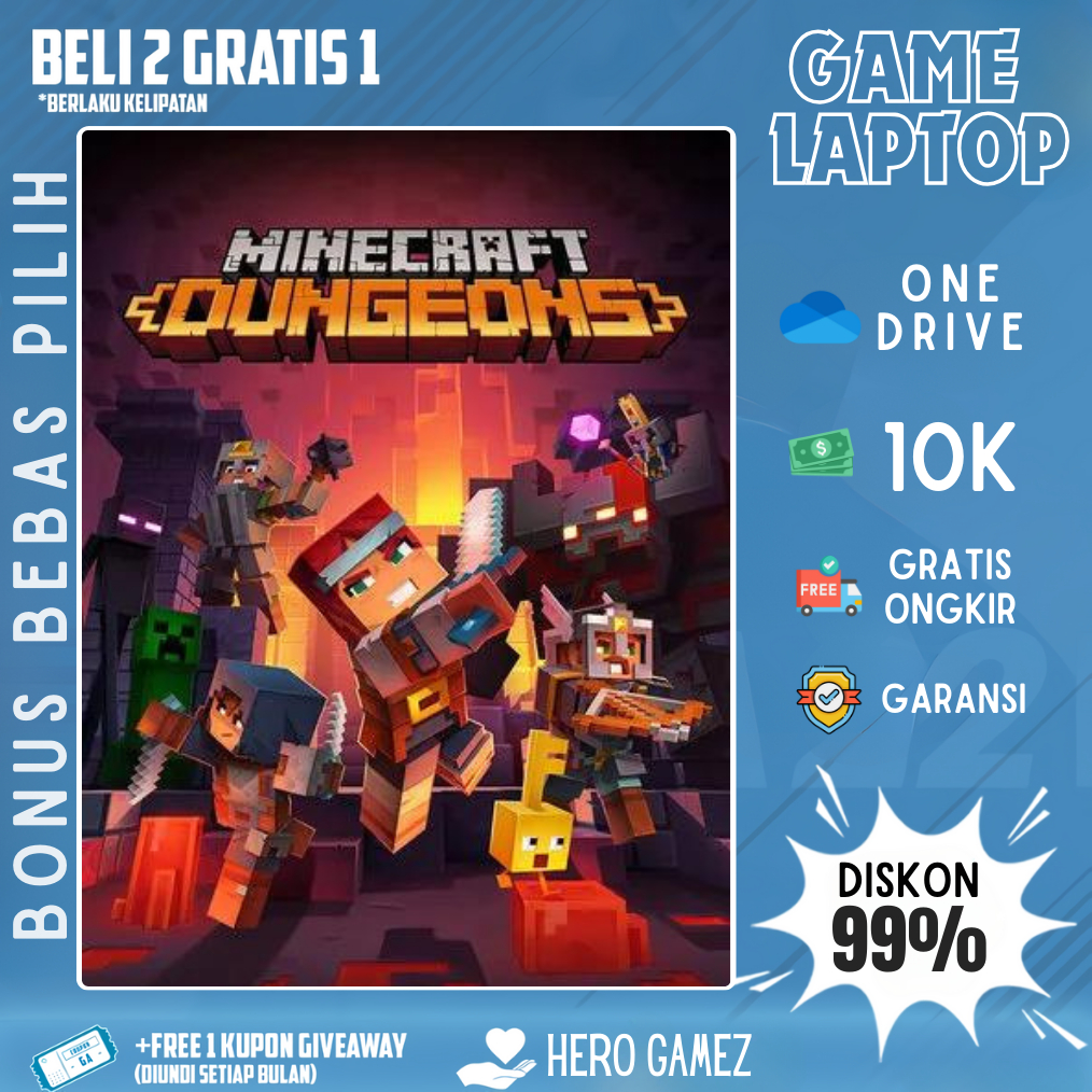 Jual Minecraft Dungeons - LINK DOWNLOAD - GAME PC - GAME LAPTOP - GAME ...