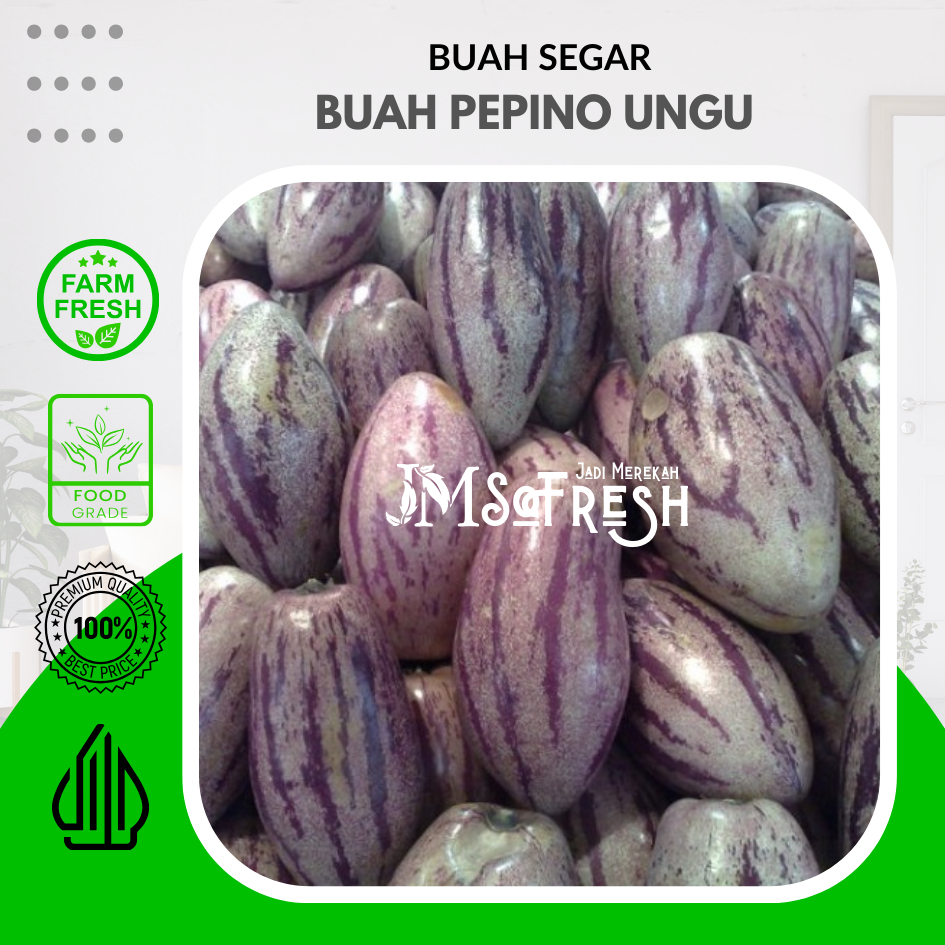 Jual [JM_SoFresh] Buah Pepino Ungu Fresh 1Kg (ORGANIK) / Buah Pepino ...