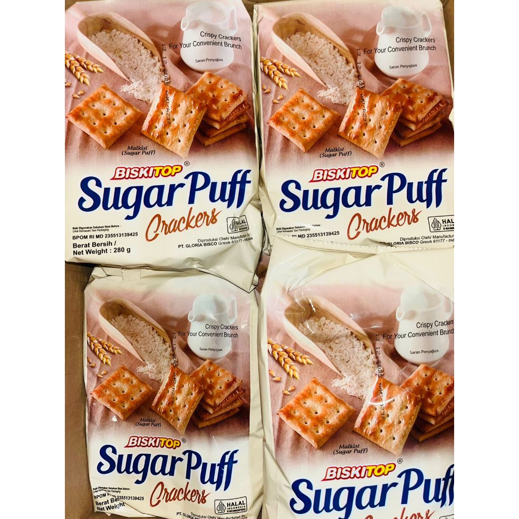 Jual BISKITOP SUGAR PUFF 280GR CAMILAN/JAJAN | Shopee Indonesia