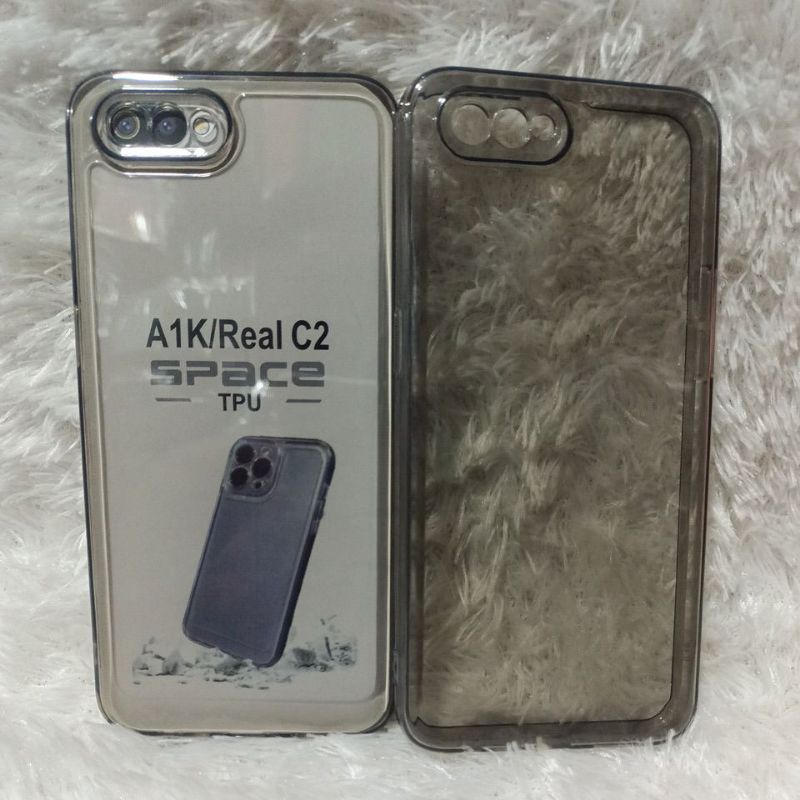 Jual Softcase Casing REALME C2 Case Black Bening transparan pro Camera ...
