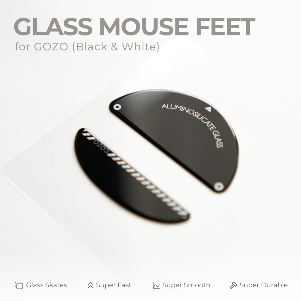 Jual MYNK Glass Mouse Feet Superglide for GOZO AJ139 x K3I5 | Shopee ...