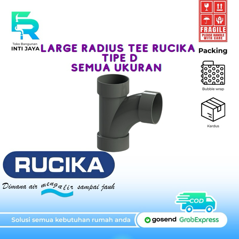 Jual Tee R / Large Radius Tee Rucika Tipe D Sambungan Pipa | Shopee Indonesia
