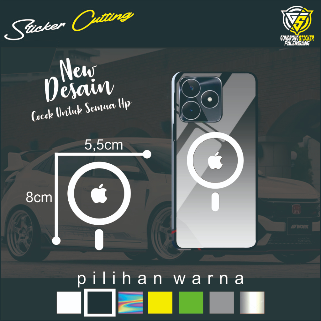 Jual Sticker Cutting Logo Iphone Apple New - STICKER MAGSAFE IPHONE ...
