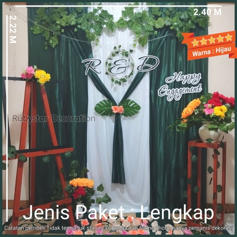 Jual Backdrop lamaran/engagement nikahan/wedding aqiqahan/tasyakuran ...