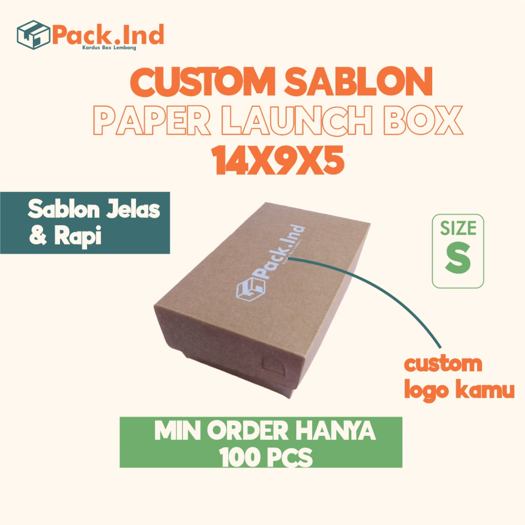 Jual (+Sablon) Paper Lunch Box Size S Ukuran 14cmx9cmx5cm/ Dus Makanan ...