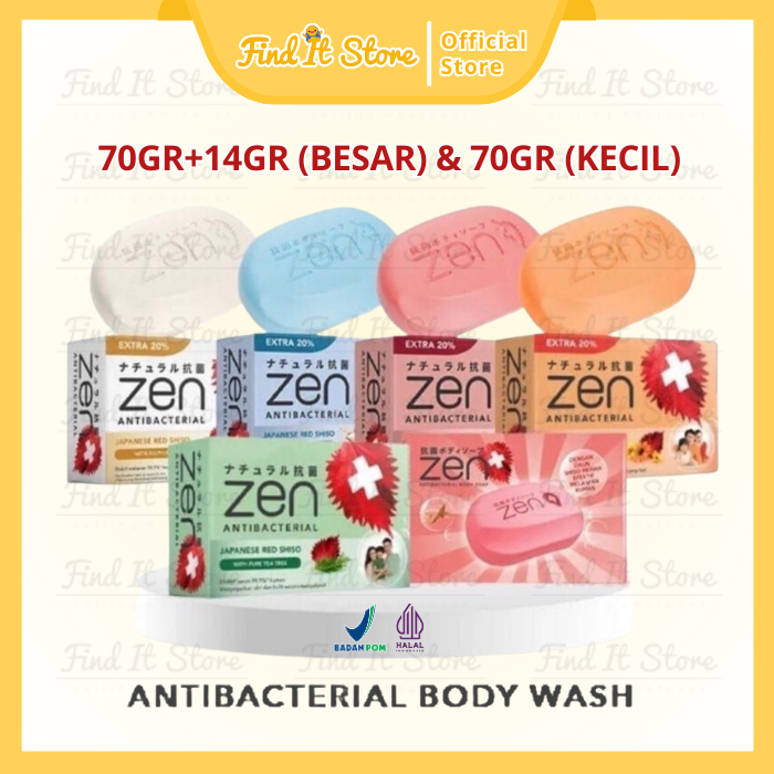 Jual Zen Anti Bacterial Body Soap | Sabun Mandi Shiso Body Soap 70gr ...