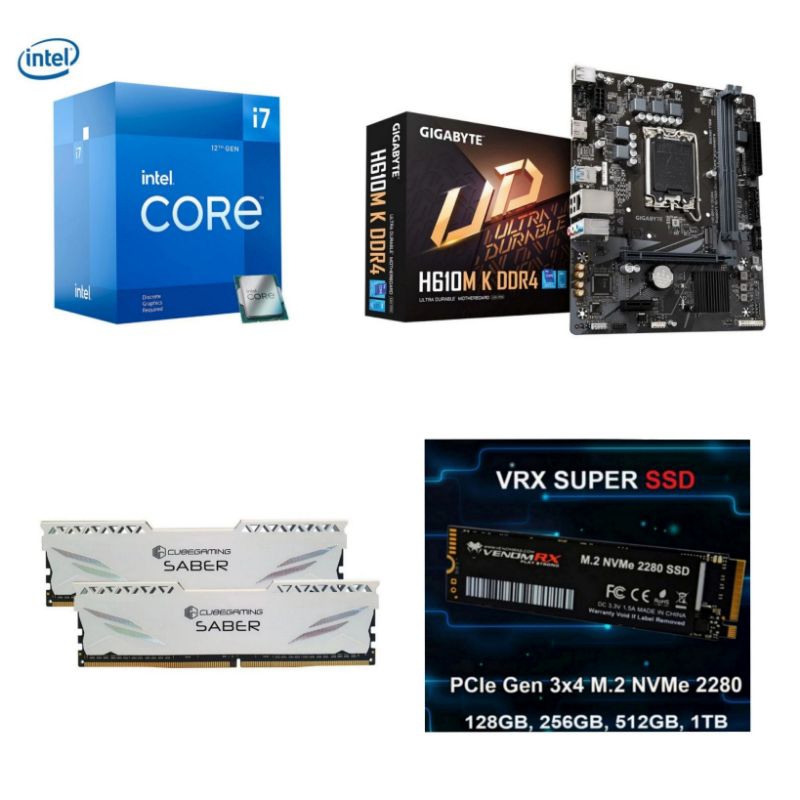 Jual Paket Processor Intel Core i7 12700F / i7 12700 Box Gen 12 LGA 1700 NVME | Shopee Indonesia