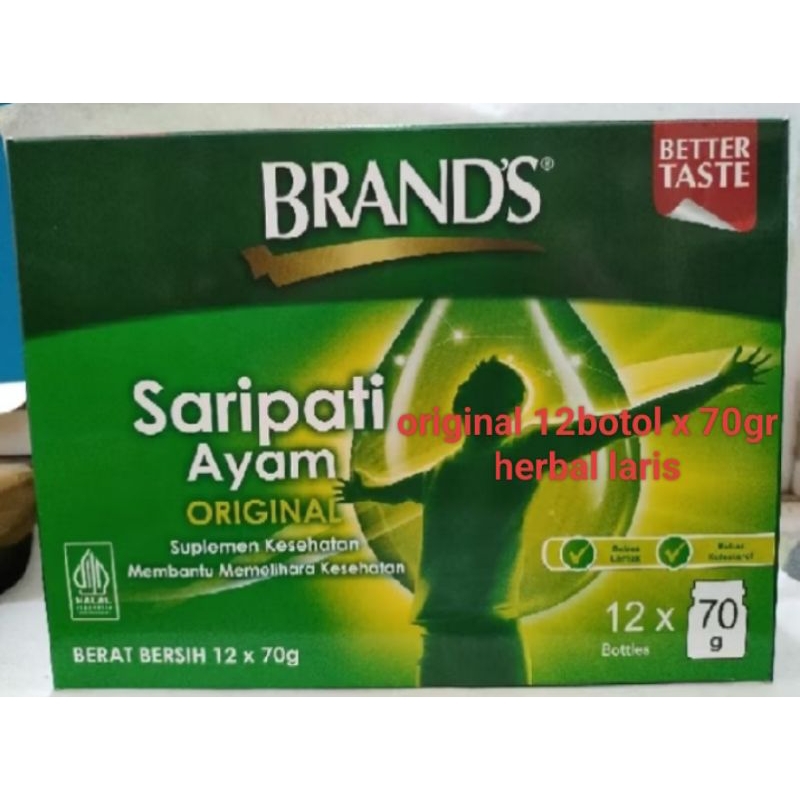 Jual perkotak isi 12botol BRAND'S SARI PATI AYAM/Essence of Chicken ...