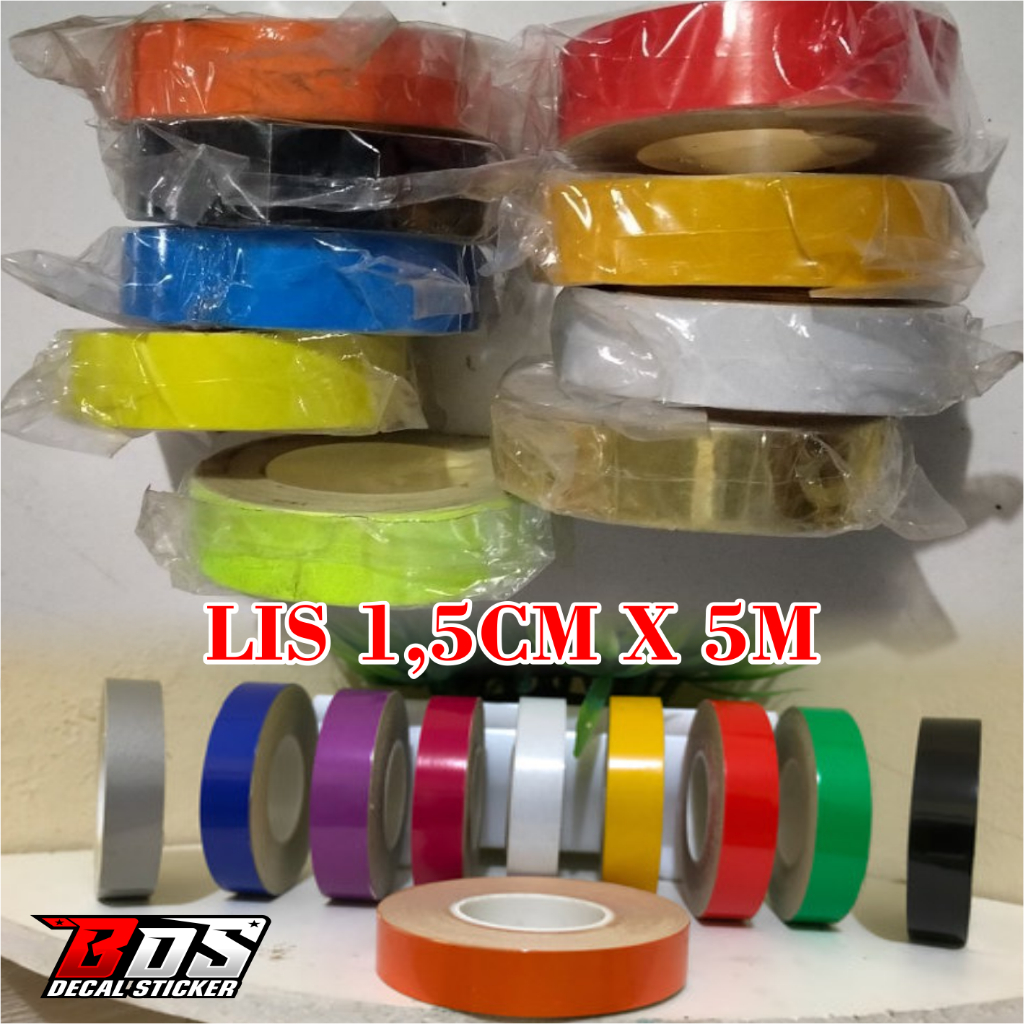 Jual STIKER LIST VELG 1,5cm LIS ROL VELG | Shopee Indonesia