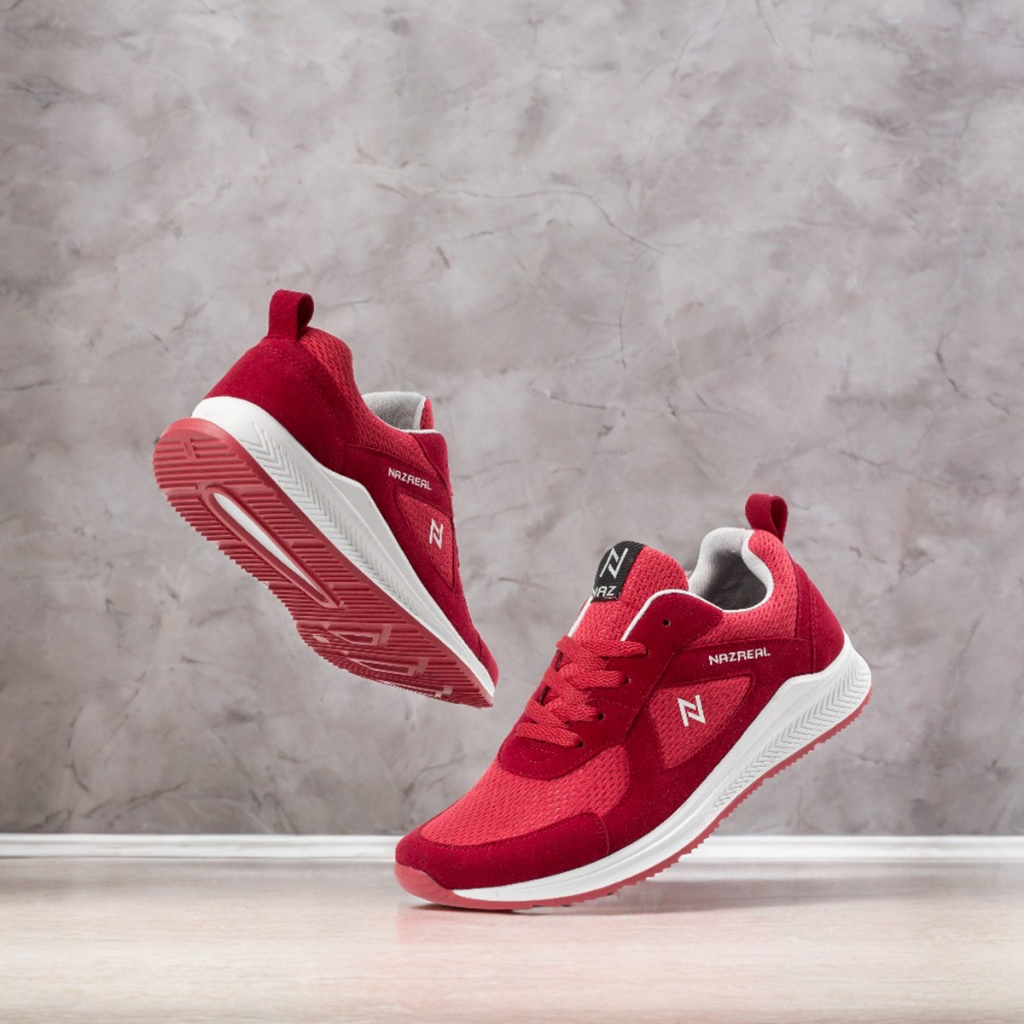 Jual Naz Lotus Sepatu Pria Sneakers Dan Olahraga Merah Putih Lokal ...
