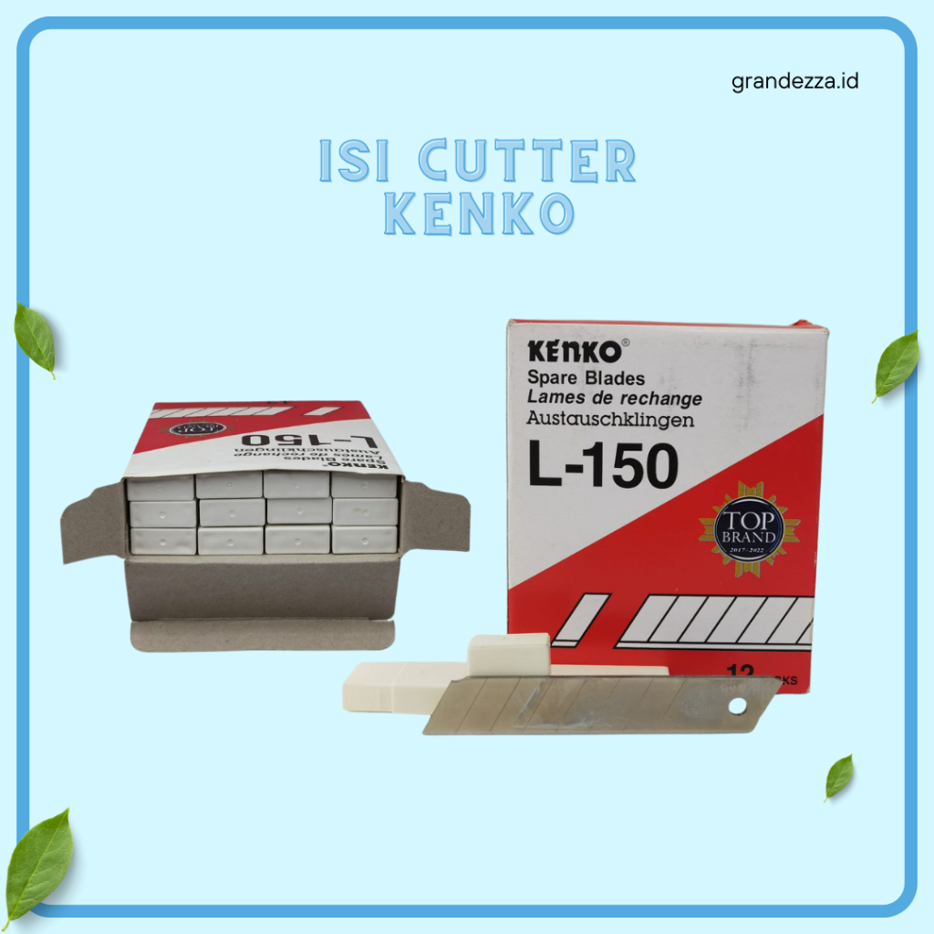 Jual isi Cutter Pisau Kertas Kenko Refill isi ulang L-150 L150 L 150 ...