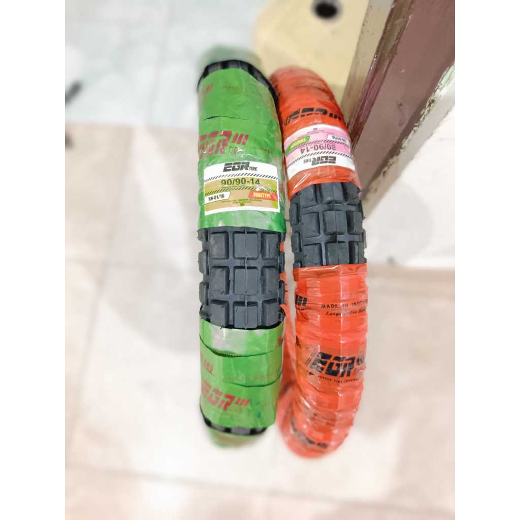Jual ban trail matic ukuran 80/90 14 dan 90/90 14 sepasang depan ...
