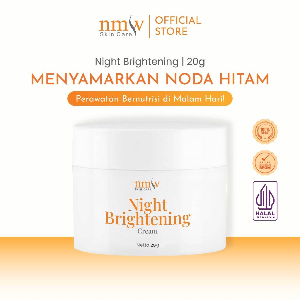 Jual NMW Night Brightening Cream / Pm2 - 20Gr | Shopee Indonesia