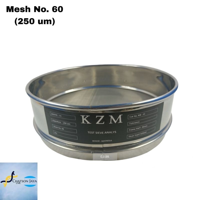 Jual Ayakan Mesh Test Sieve Ayakan Mesh 60 (250 um) Diameter 20 cm ...