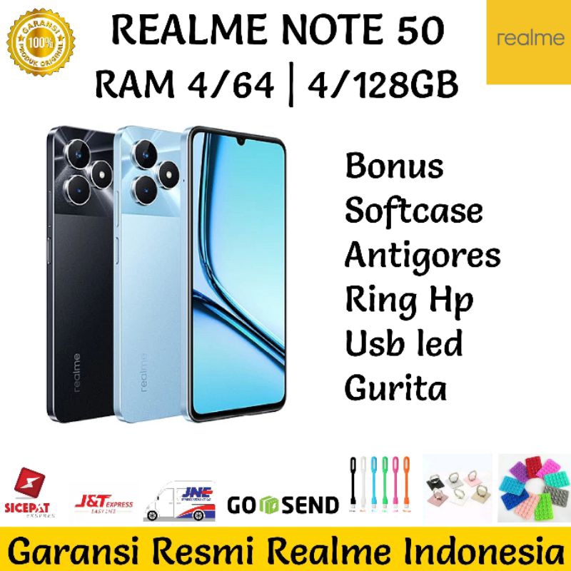 Jual REALME NOTE 50 4/64GB | 4/128GB GARANSI RESMI REALME INDONESIA ...