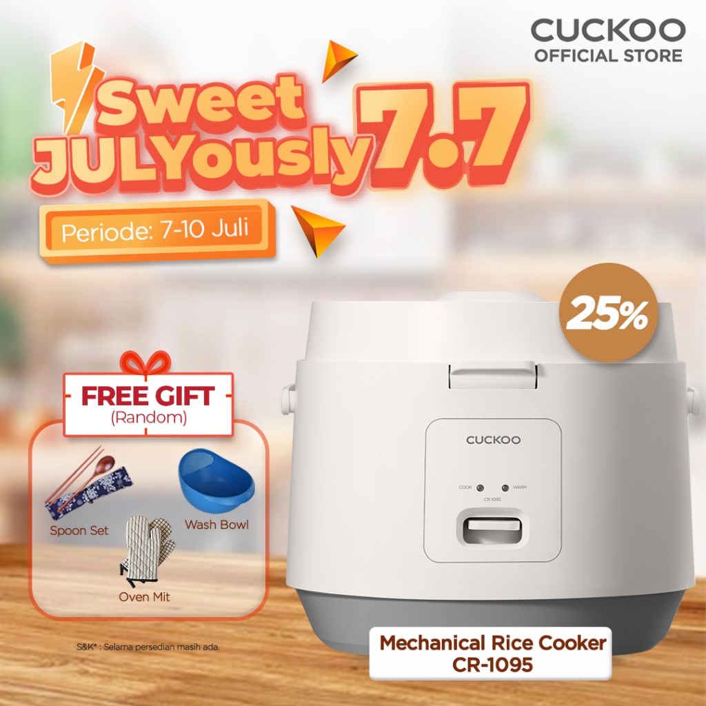 Jual CUCKOO Low Watt Mechanical Rice Cooker 1.8 L CR-1095 Magic Com ...