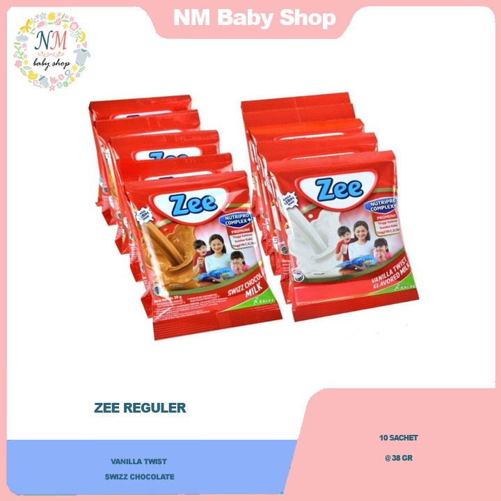 Jual ZEE SACHET VANILA COKLAT 10 sachet x 37 gr SSSC NM | Shopee Indonesia