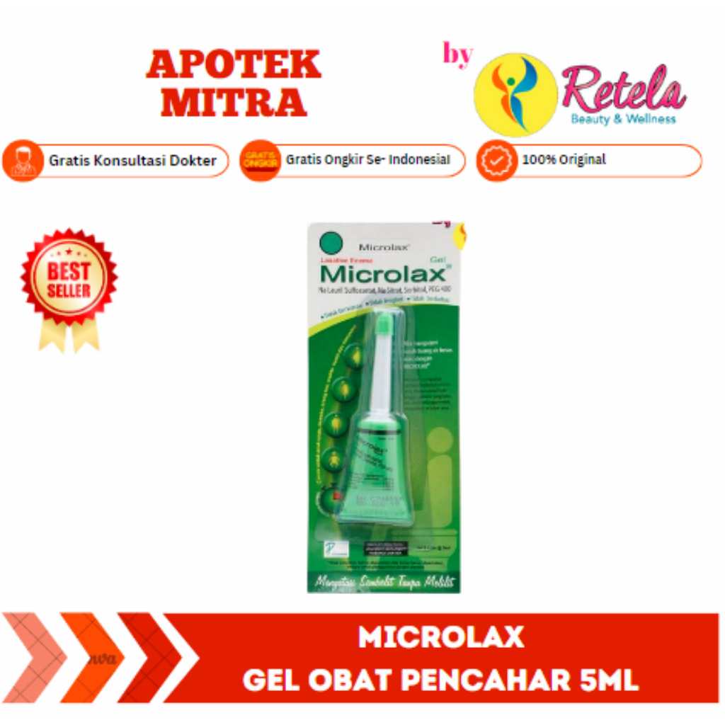 Jual MICROLAX GEL OBAT PENCAHAR 5ML | Shopee Indonesia