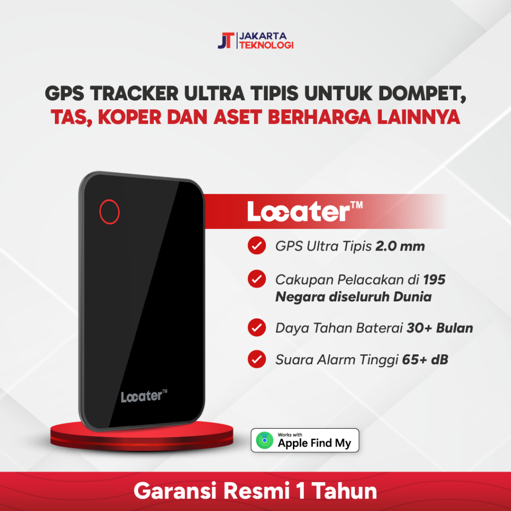 Jual Locater Smart Tracker Wireless with Alarm for Apple Find My Airtag ...