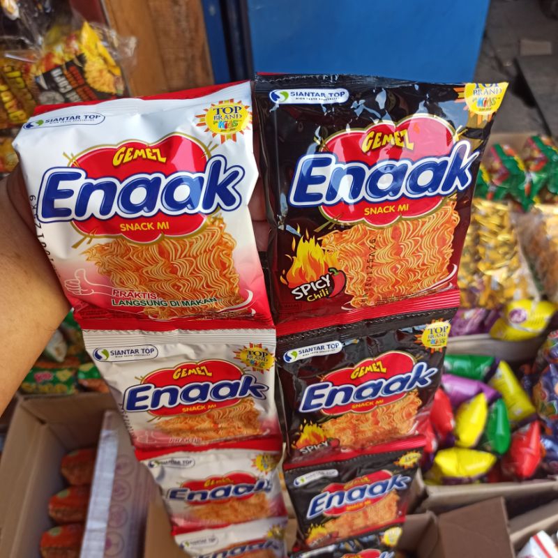 Jual Mie Gemez Enaak Enak Snack Mi Kering Isi 20 Pcs Siantar Top ...