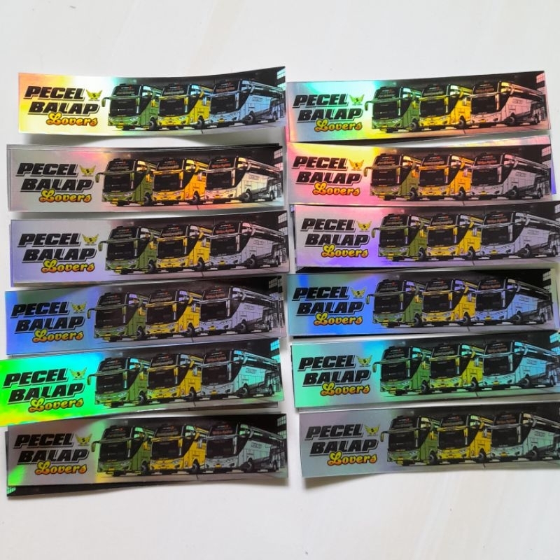 Jual Stiker bus telolet Hologram Pecel Balap 100% ori | Shopee Indonesia
