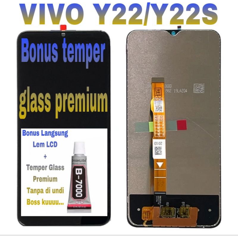 Jual LCD VIVO Y22 V2207 - Y22S V2206 ⭐⭐⭐⭐⭐+ Touchscreen Fullset Komplit ...
