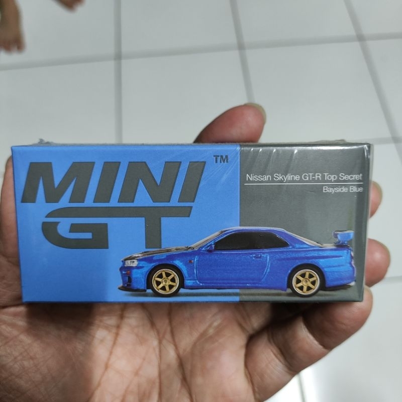 Jual Mini GT 531 Nissan Skyline GT-R R34 Top Secret Blue | Shopee Indonesia