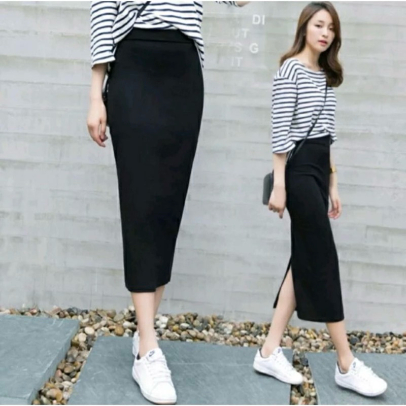 Jual ROK PENSIL SCUBA PREMIUM / ROK SPAN WANITA (COD) | Shopee Indonesia