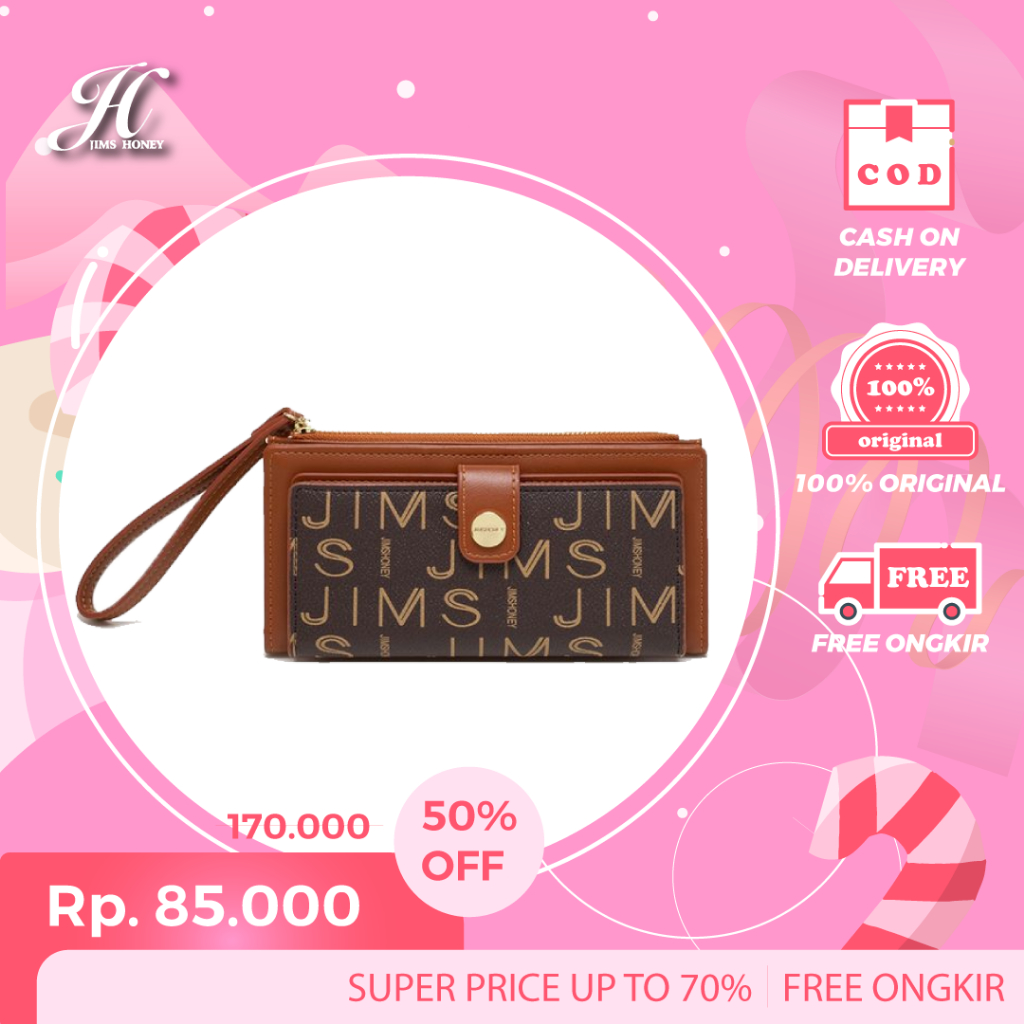 Jual JIMS HONEY Dompet Panjang Wanita RIMA WALLET ( FREE EXCLUSIVE BOX) | Shopee Indonesia