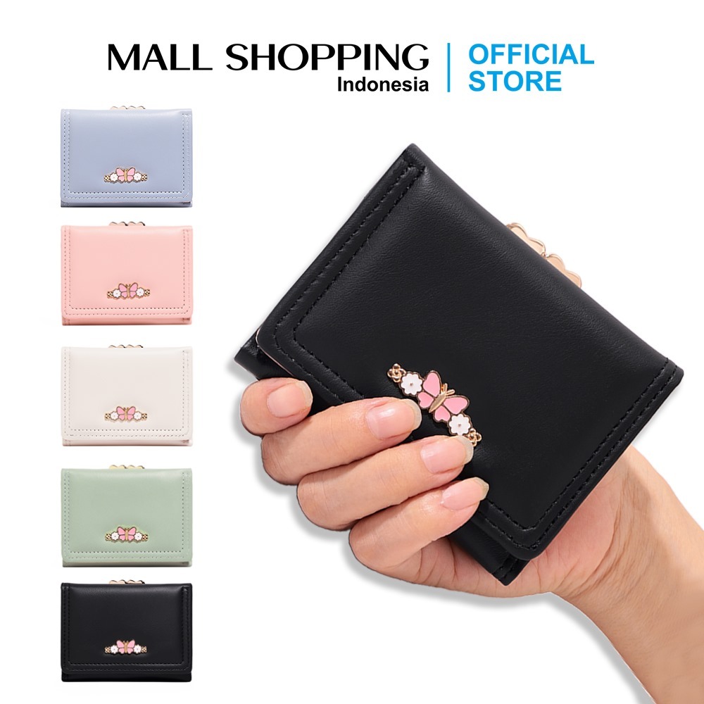 Jual Dompet Wanita Tebal Dompet Lipat Uang Kertas Dompet Kartu Koin Perempuan korean style lucu ...