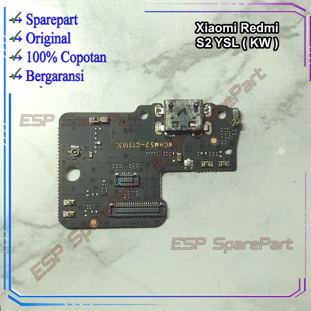 Jual Xiaomi Redmi S2 YSL Papan konektor cas pcb ui board charger mesin ...