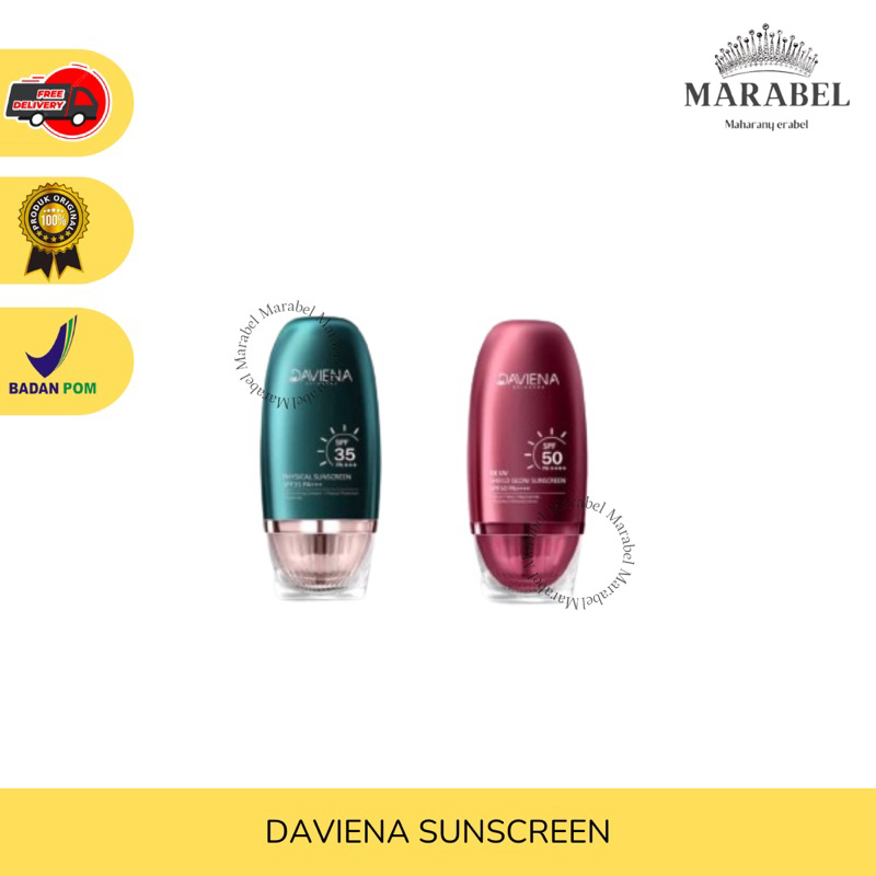 Jual DAVIENA SKINCARE SPF 35 PA++ PHYSICAL SUNSCREEN | DAVIENA SHIELD ...
